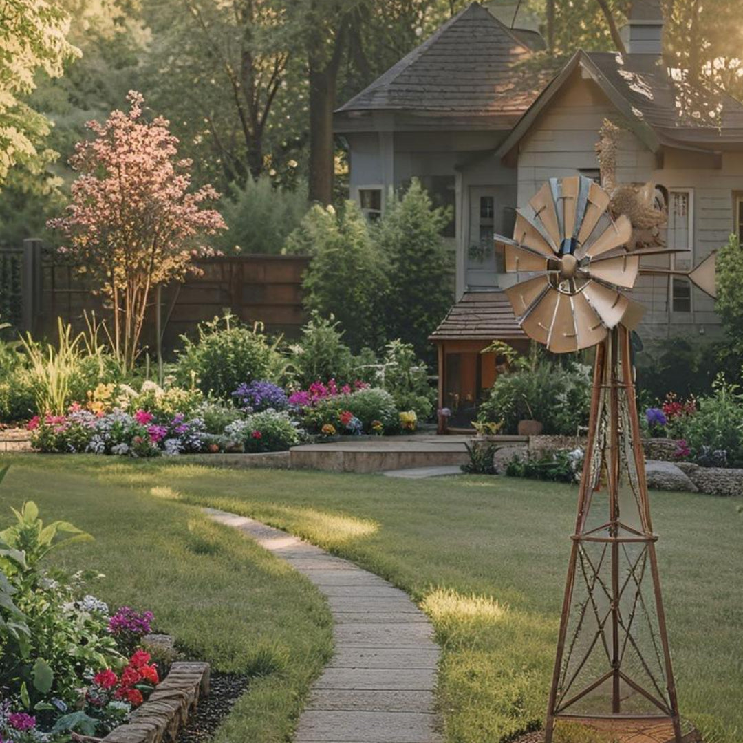 Windmill with Rooster – Rusty Owl Home & Garden