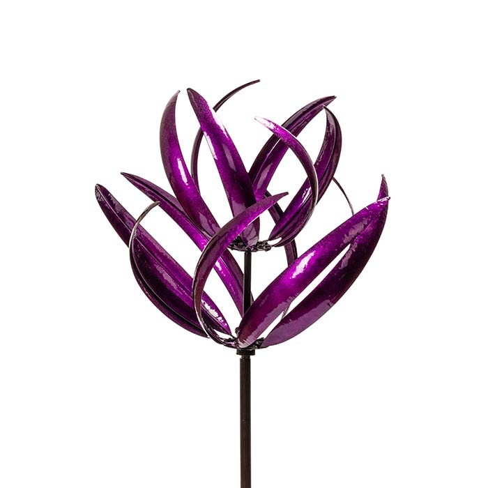 Wind Spinner Electric Purple Lotus – Rusty Owl Home & Garden