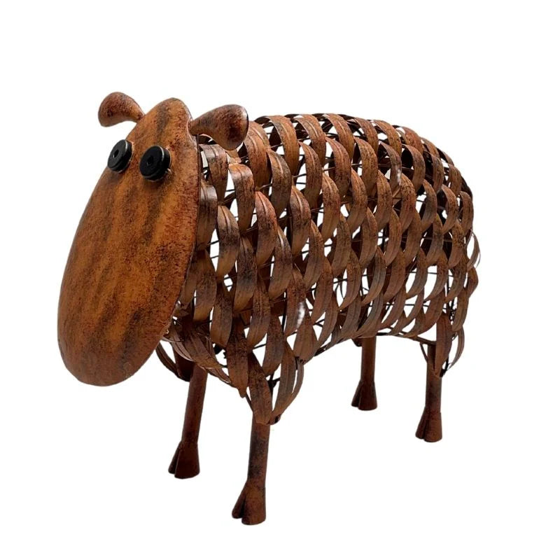 Rusty Metal Sheep Statue – Rusty Owl Home & Garden